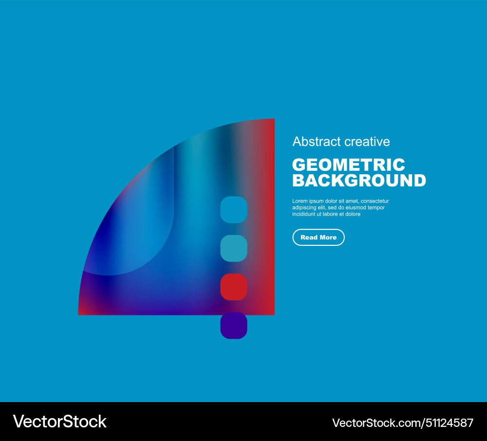 Electric blue font logo on plastic with red Vector Image