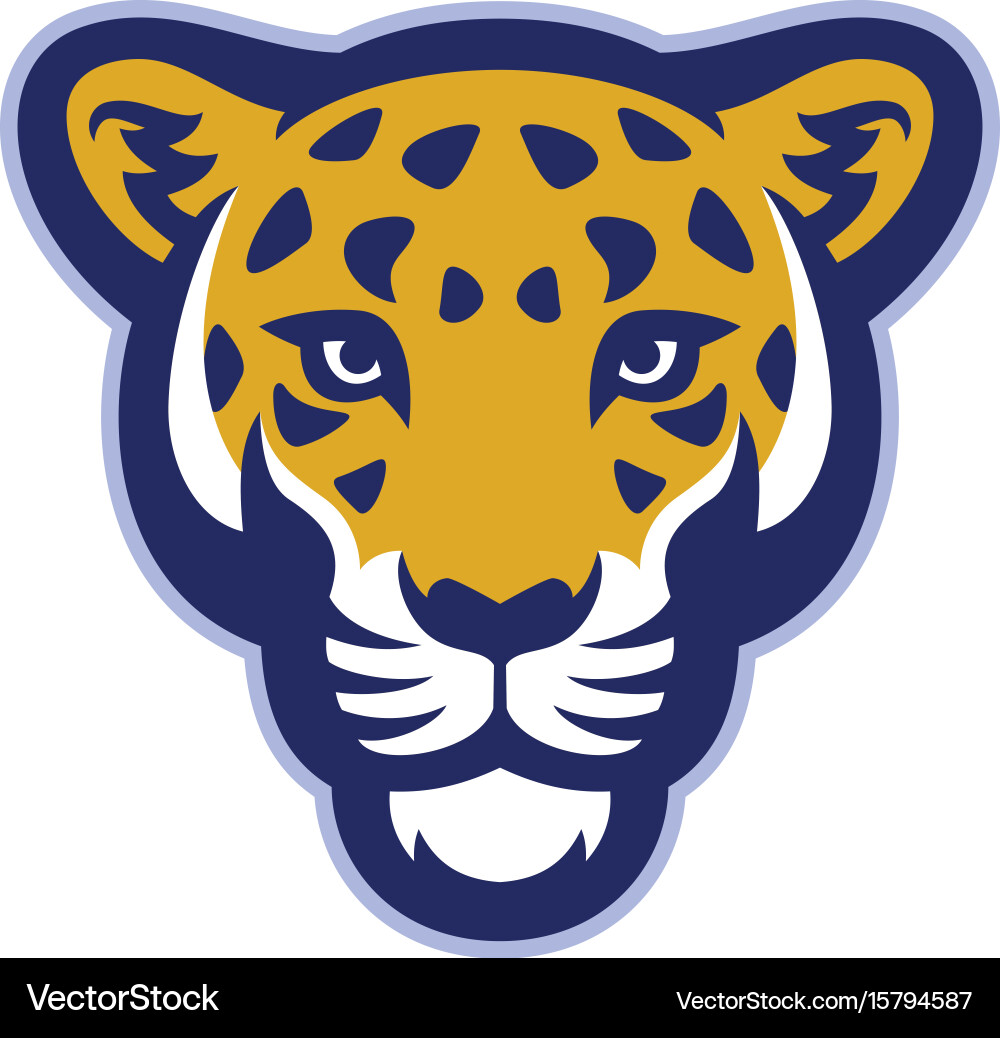 Leopard head mascot Royalty Free Vector Image - VectorStock