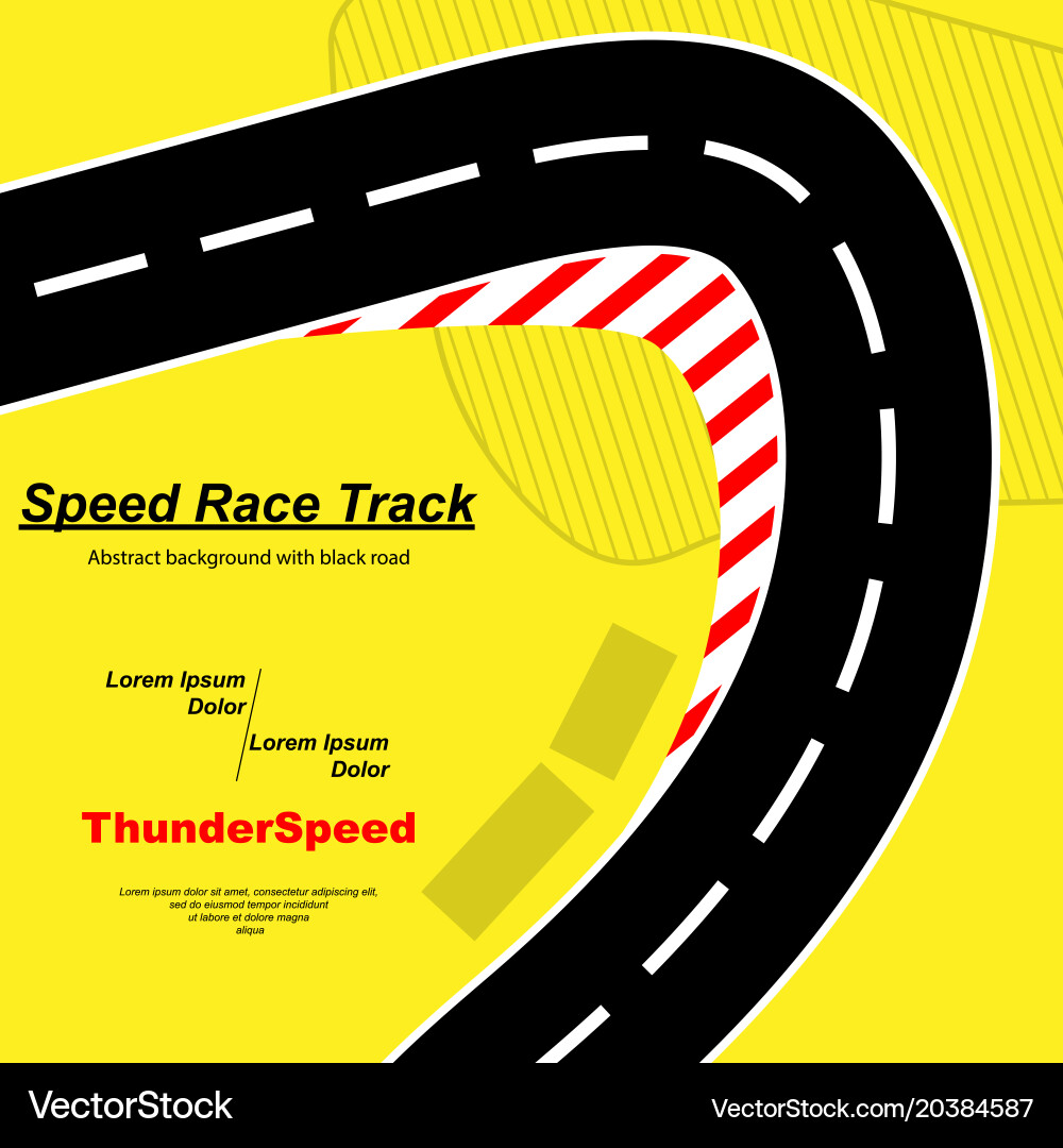 Yellow road background Royalty Free Vector Image