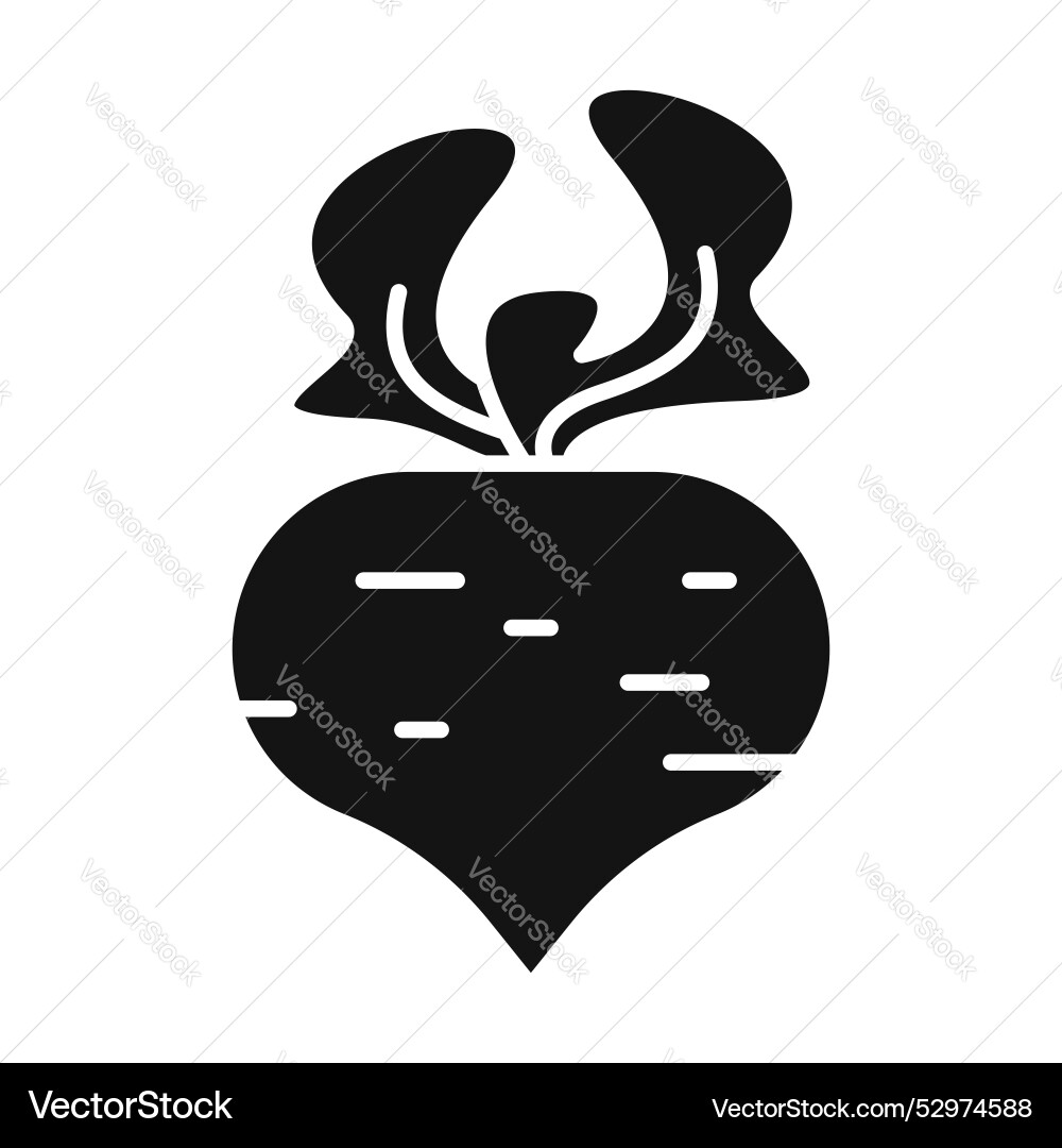Beetroot icon symbol on white background Vector Image