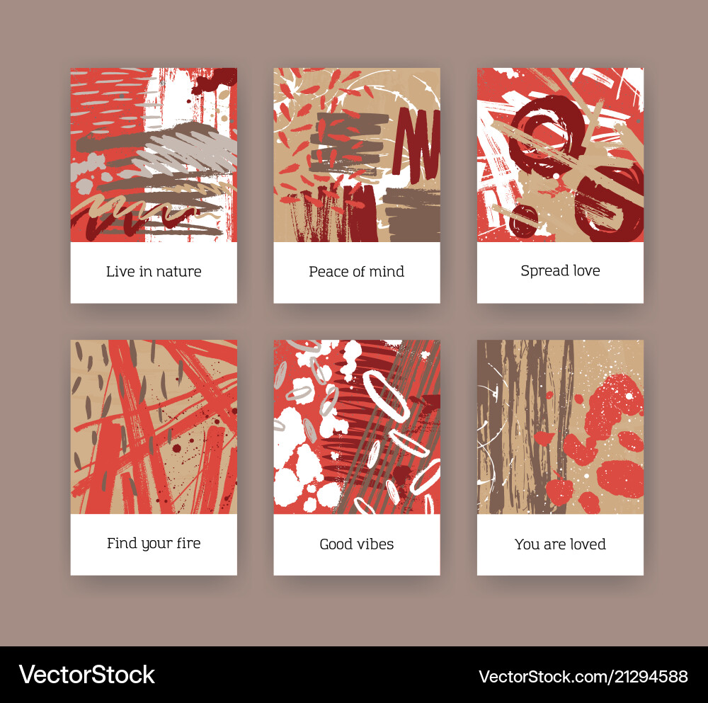 Colorful Poster Templates Royalty Free Vector Image