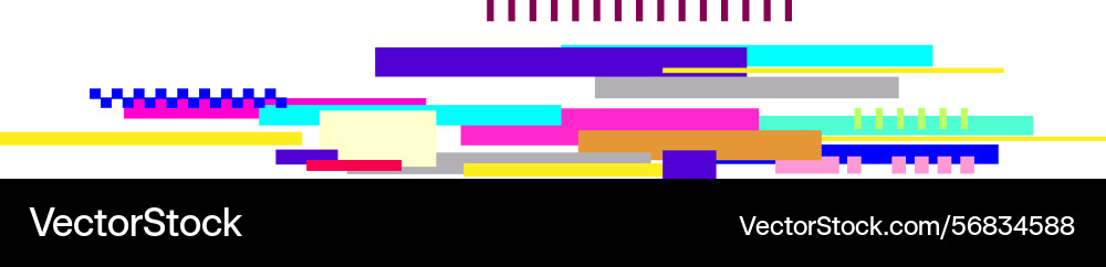 Crash glitch error cartoon Royalty Free Vector Image