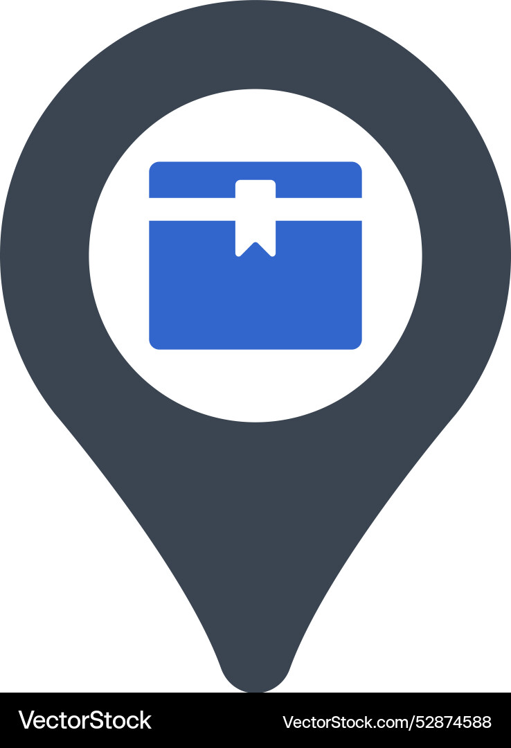 Delivery location icon Royalty Free Vector Image