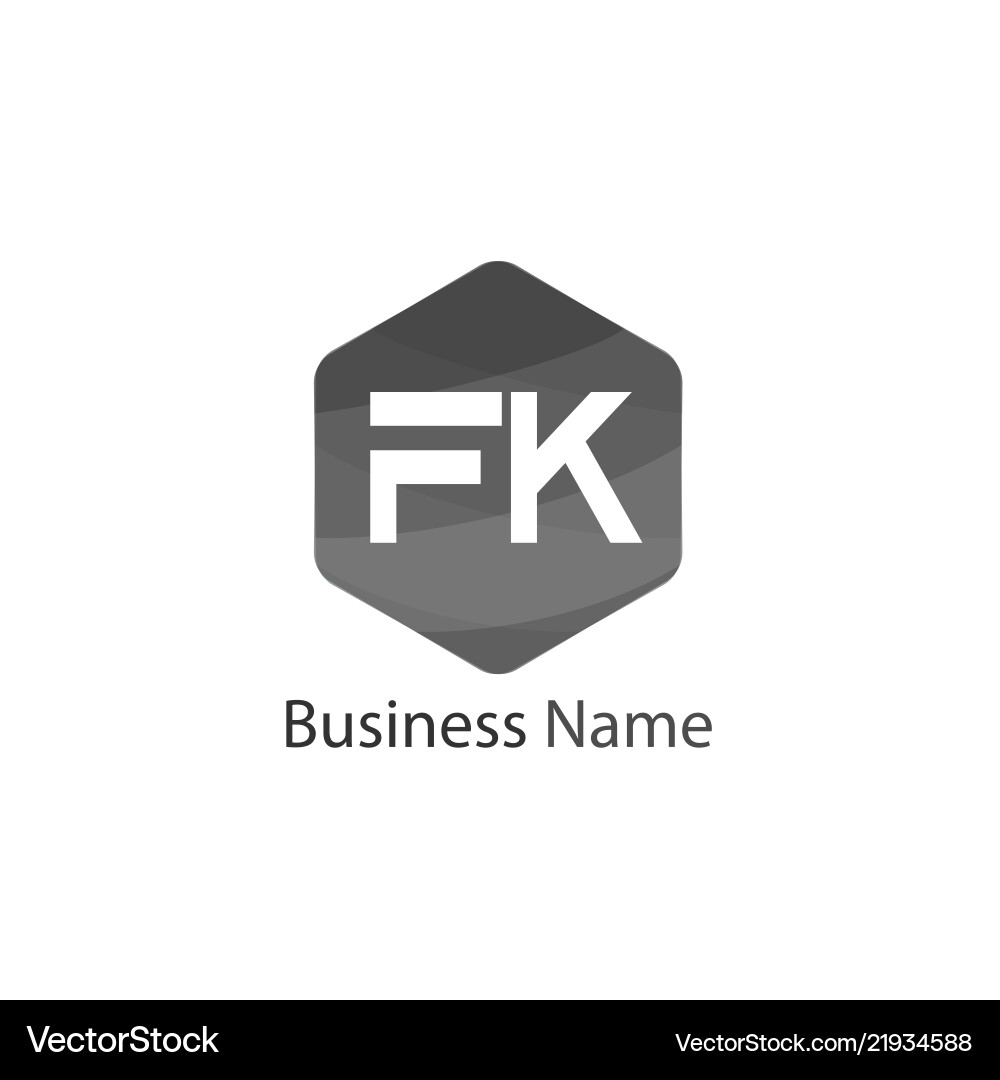 FK Initial Logo Template – Modern Monogram Vector Image