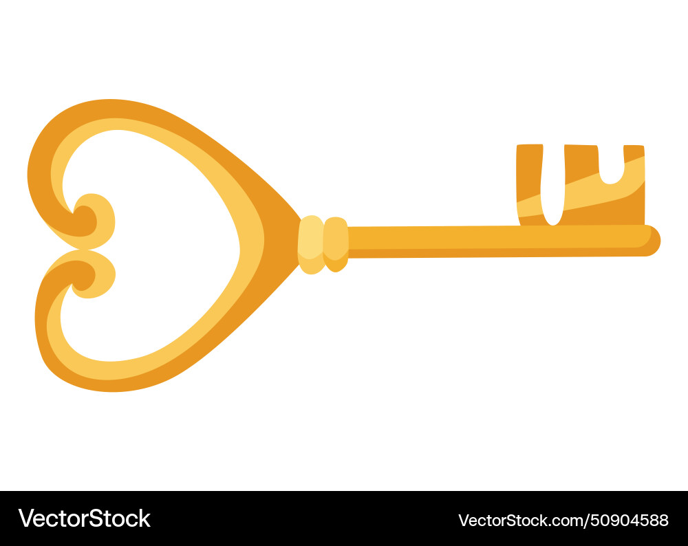 Key game icon cartoon ui symbol gui Royalty Free Vector