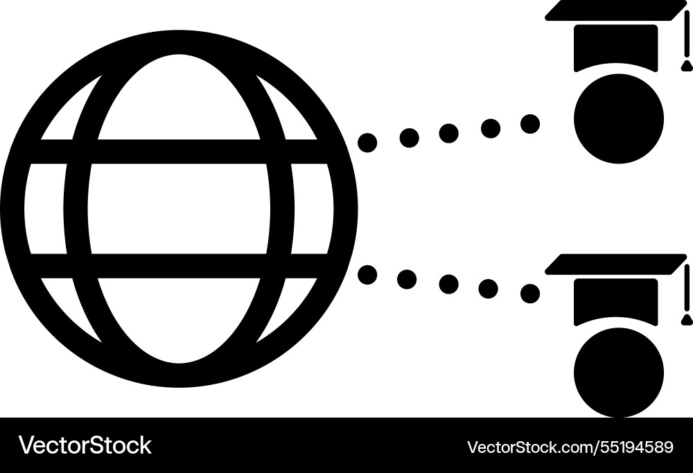 Distance learning icon Royalty Free Vector Image