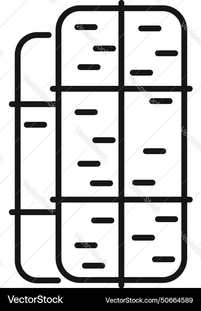 Food hay stack icon outline harvesting Royalty Free Vector