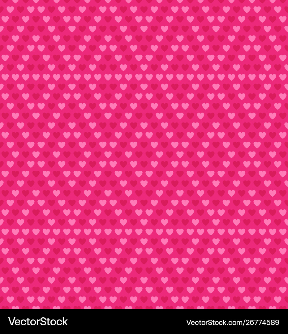 Pink heart shape pattern Royalty Free Vector Image