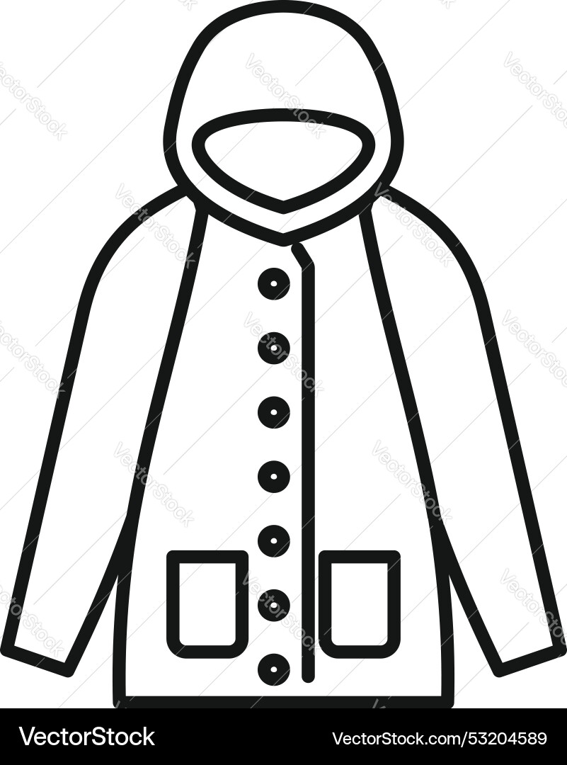 Waterproof raincoat with hood providing protection