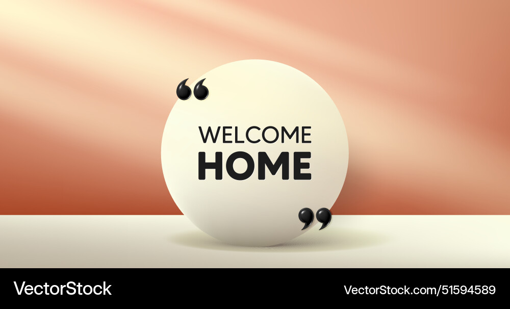 Welcome home tag invitation offer circle – Royalty-Free Vector ...