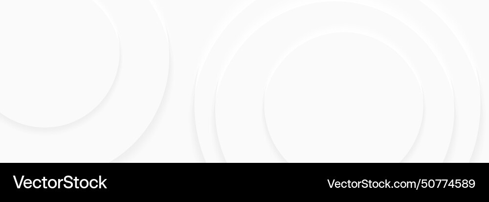 White background with circle wave or round Vector Image