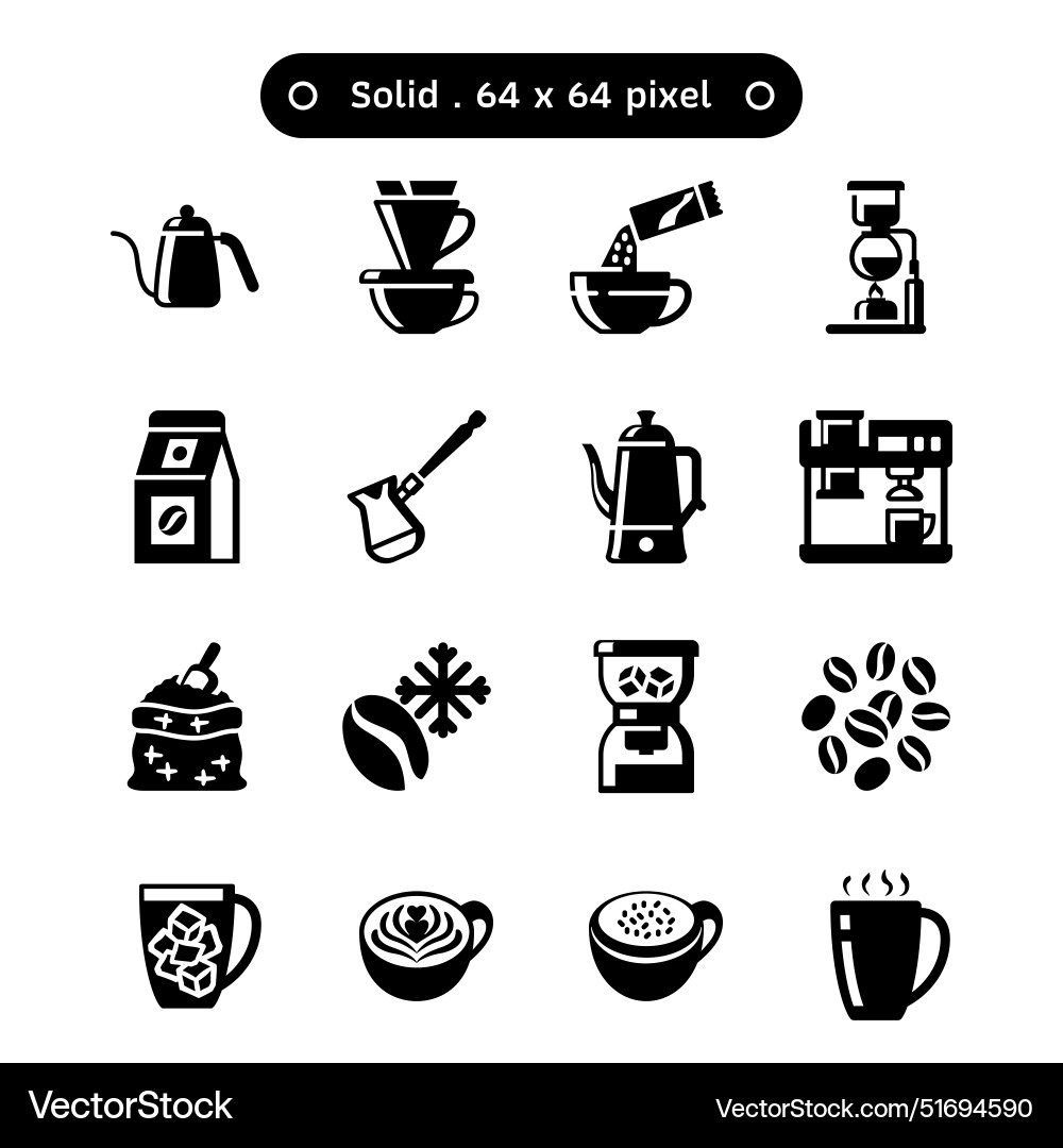 Coffee things represent maker machines Royalty Free Vector
