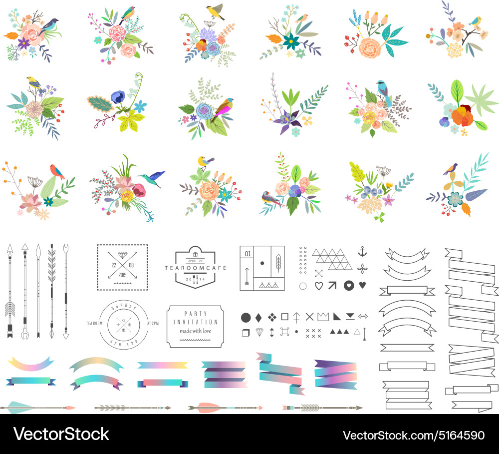 Decorative design elements Royalty Free Vector Image
