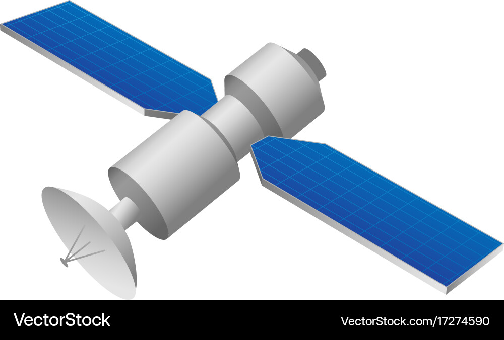 Gps satellite Royalty Free Vector Image - VectorStock
