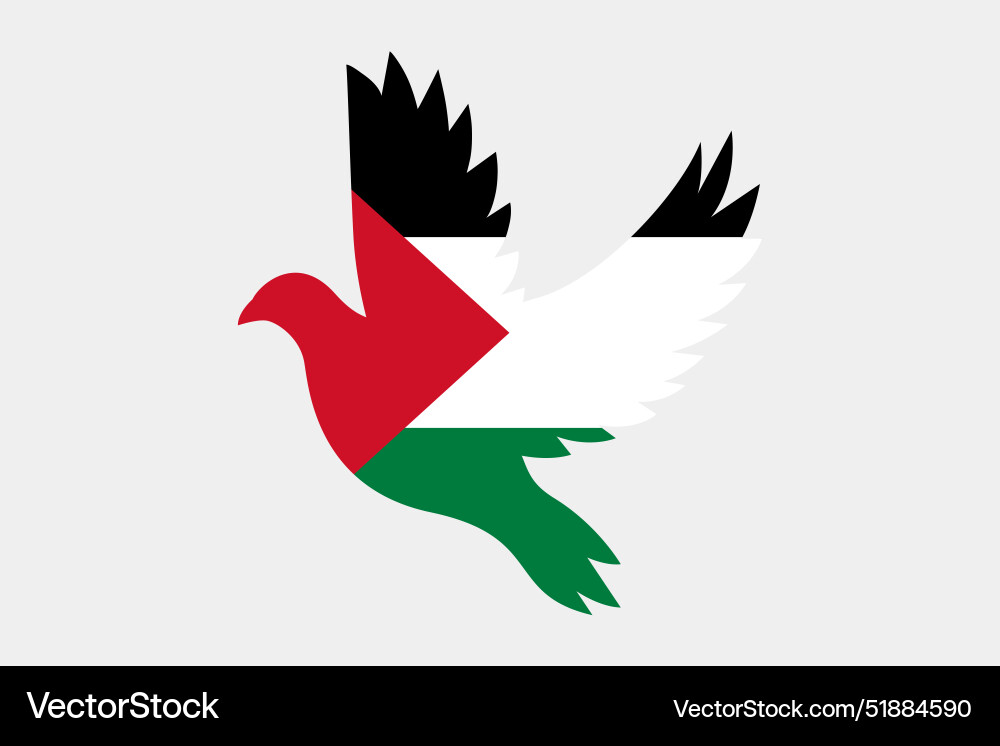 Peace for palestine Royalty Free Vector Image - VectorStock