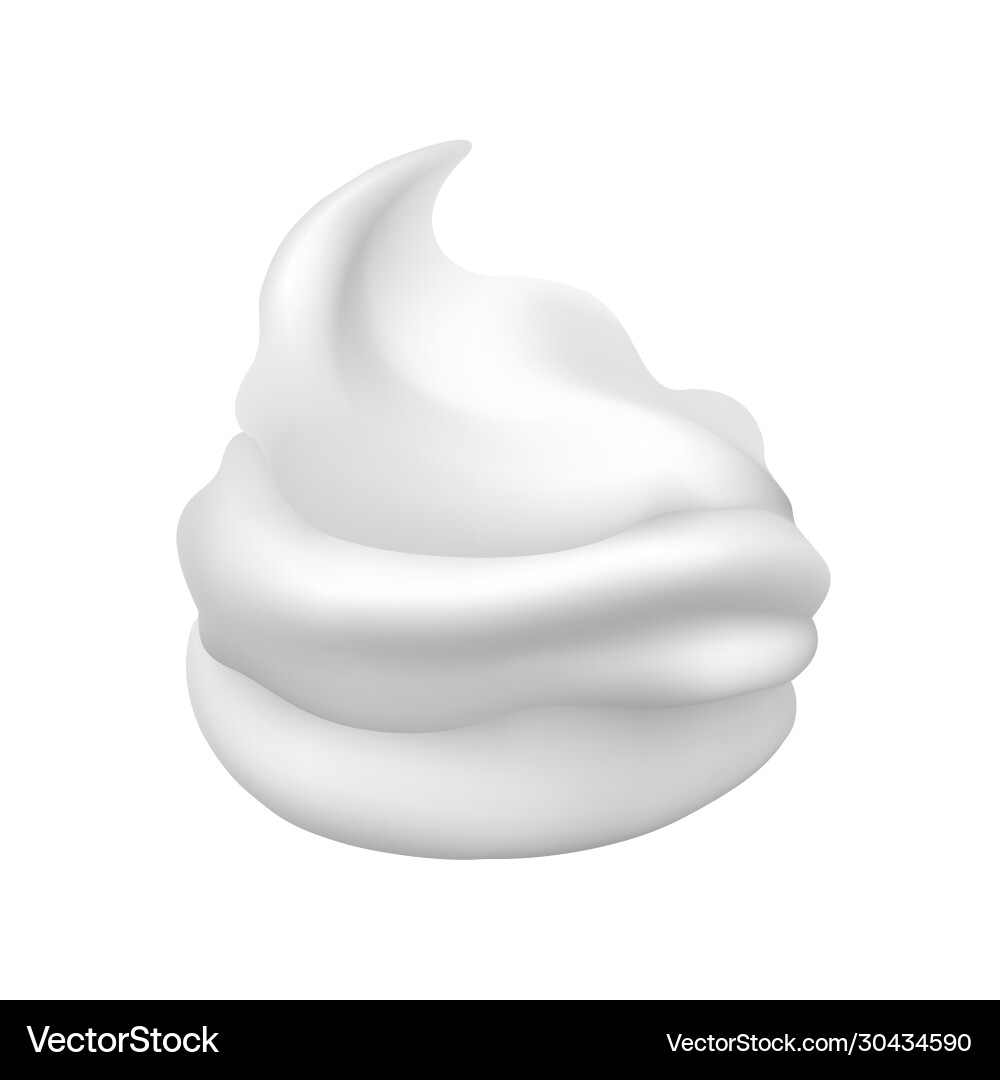 White creamy foam Royalty Free Vector Image - VectorStock