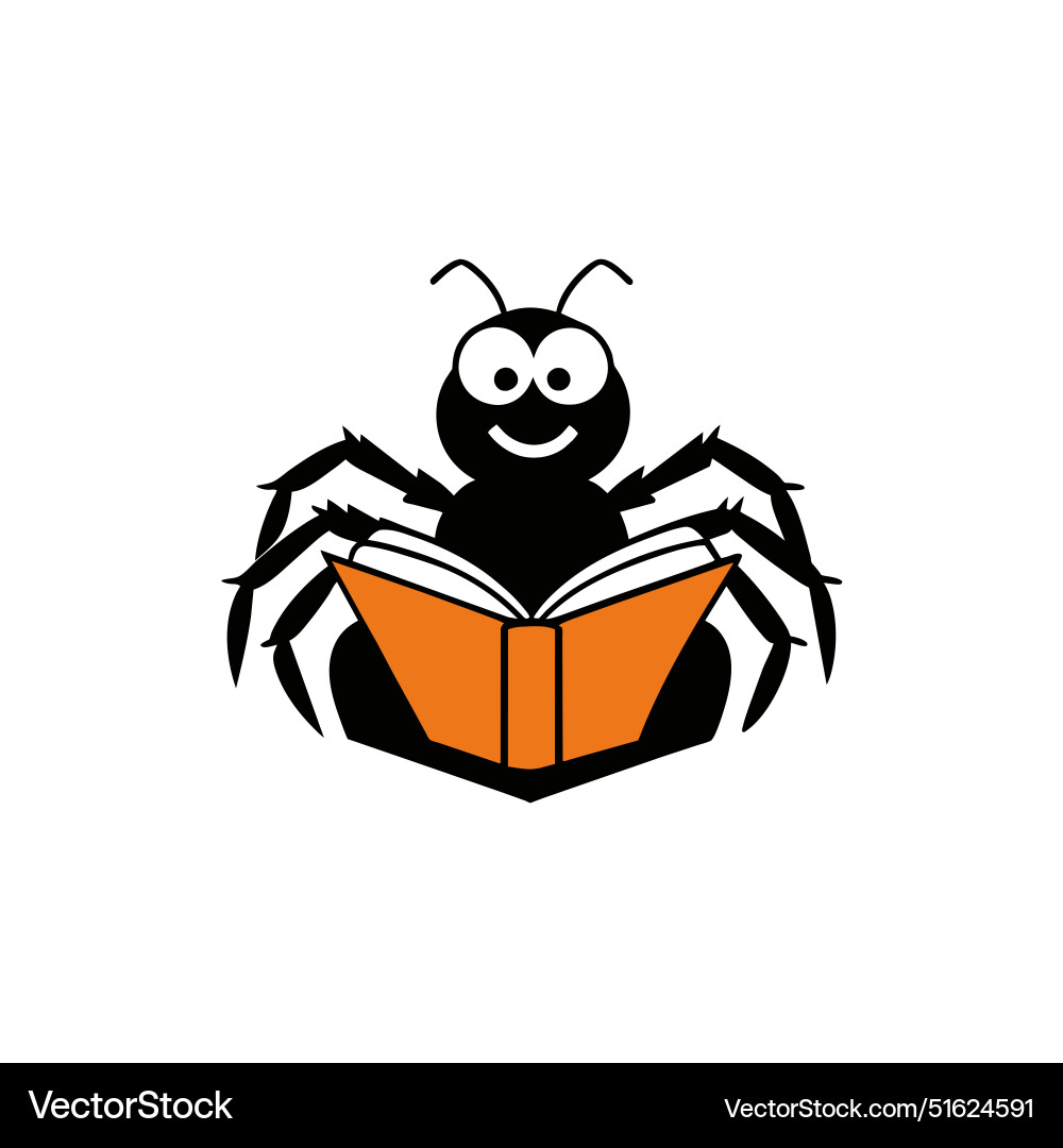 California tarantula spider reading icon Vector Image