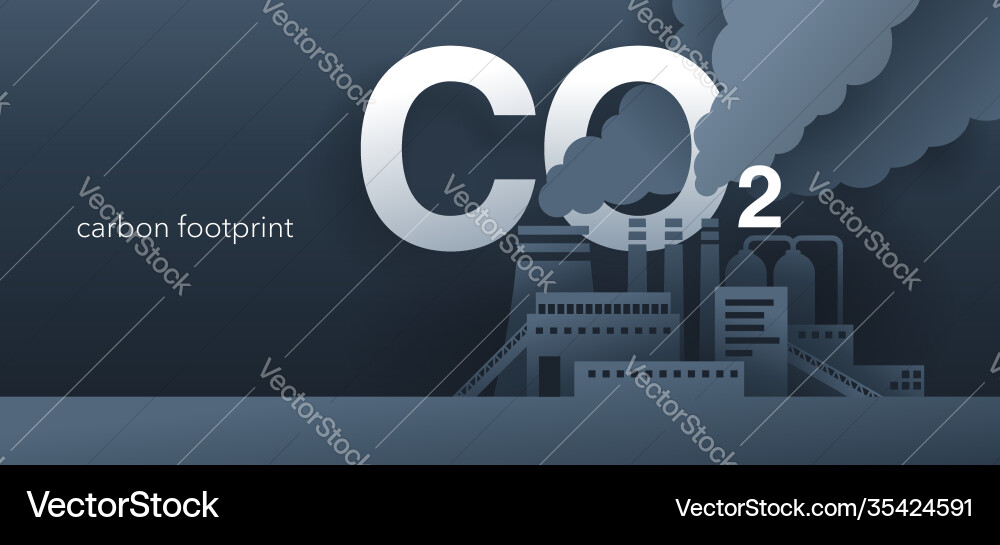 Co2 air carbon contamination Royalty Free Vector Image