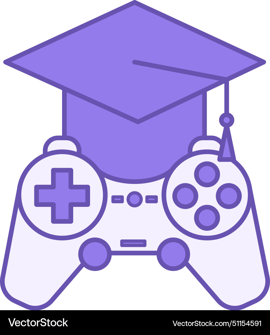 Colored educational game icon Royalty Free Vector Image