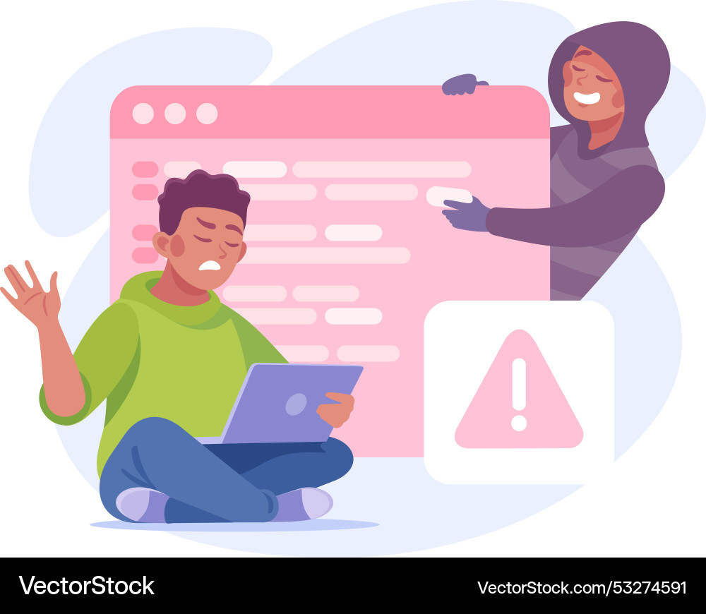 Man criminal commit crime and theft Royalty Free Vector