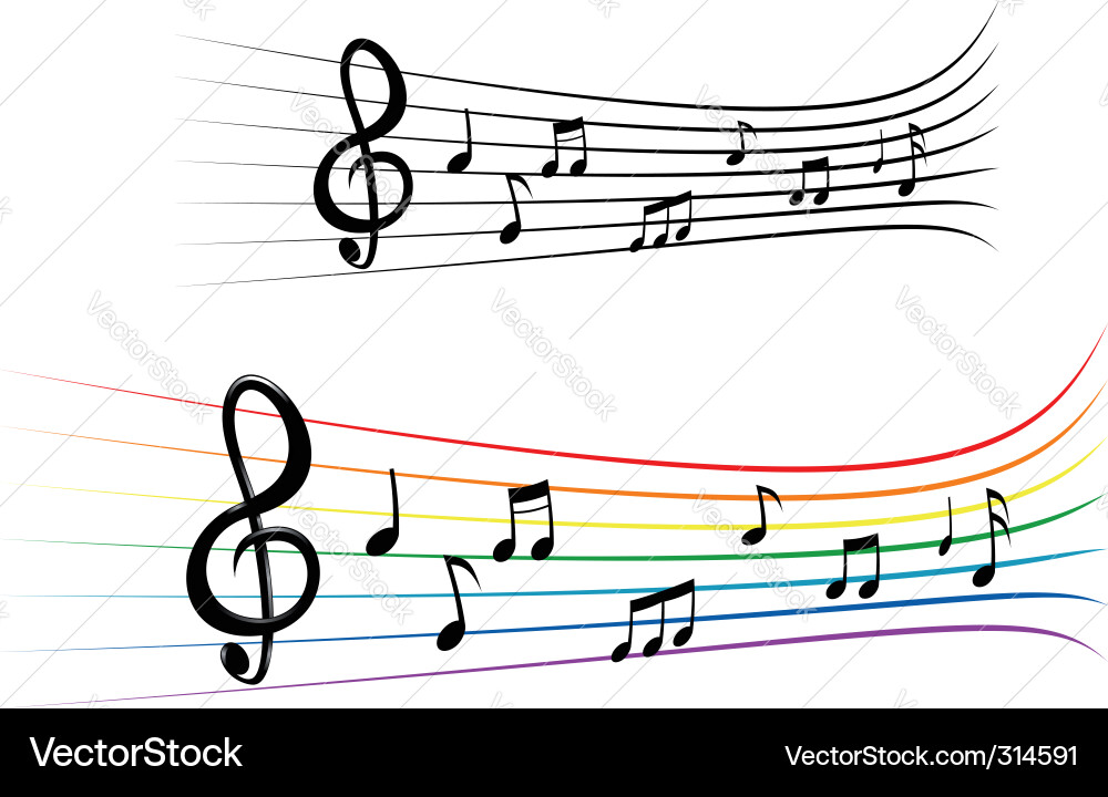 Musical Note Background Royalty Free Vector Image