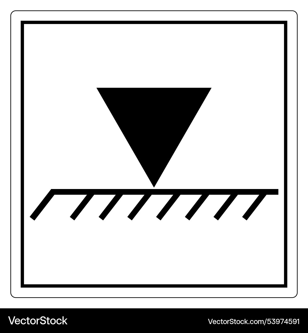 Safety warning symbol for equipment operation Vector Image