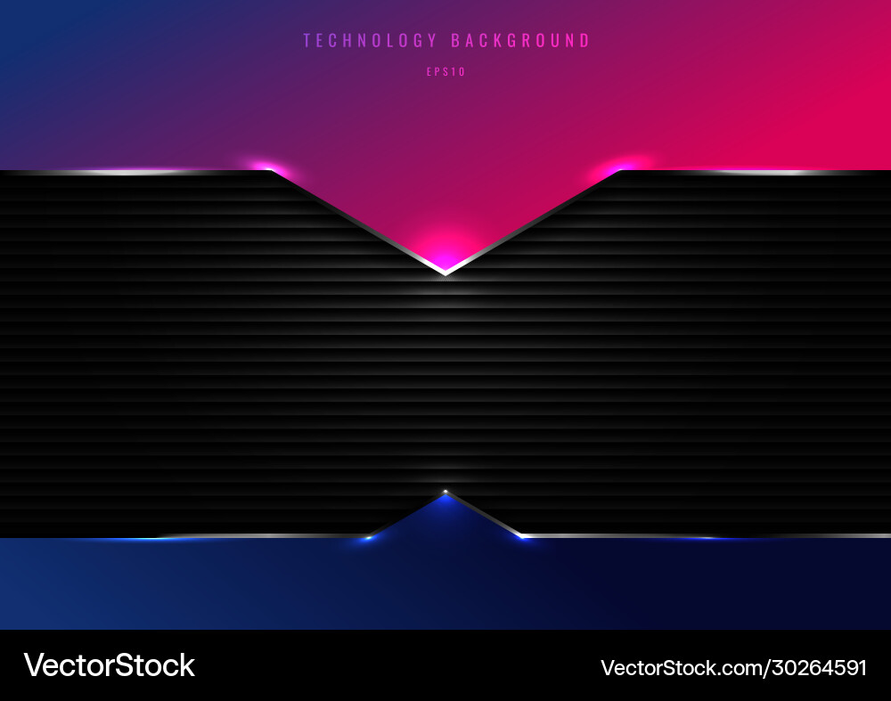 Template blue and pink geometric header Royalty Free Vector
