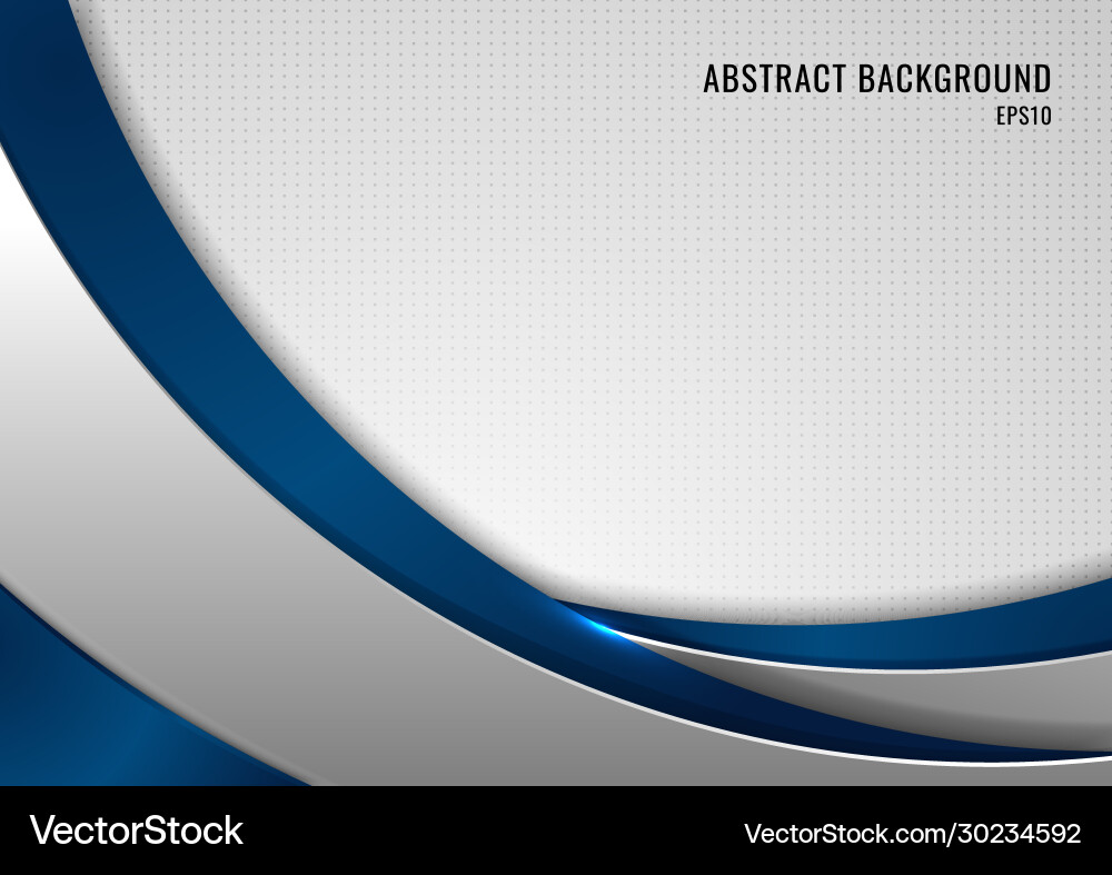 Abstract template blue and gray curve on square Vector Image