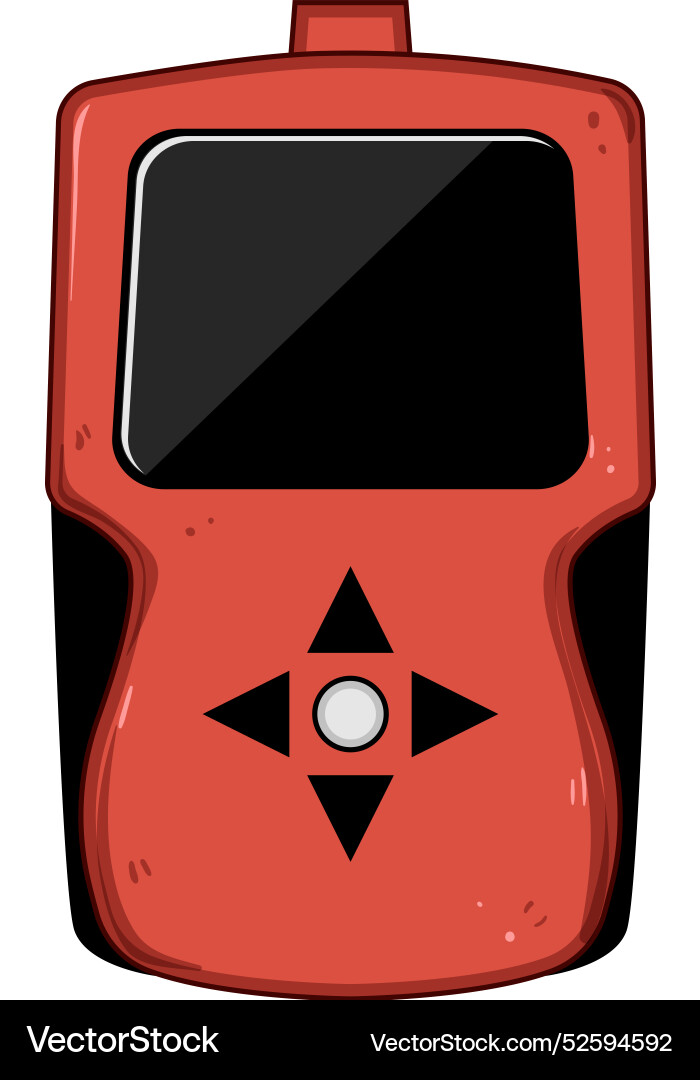 Engine car diagnostic scanner cartoon Royalty Free Vector