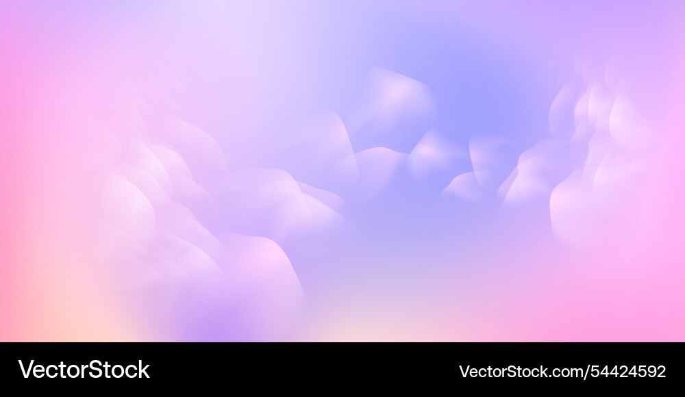Panoramic abstract pink blue sky background Vector Image