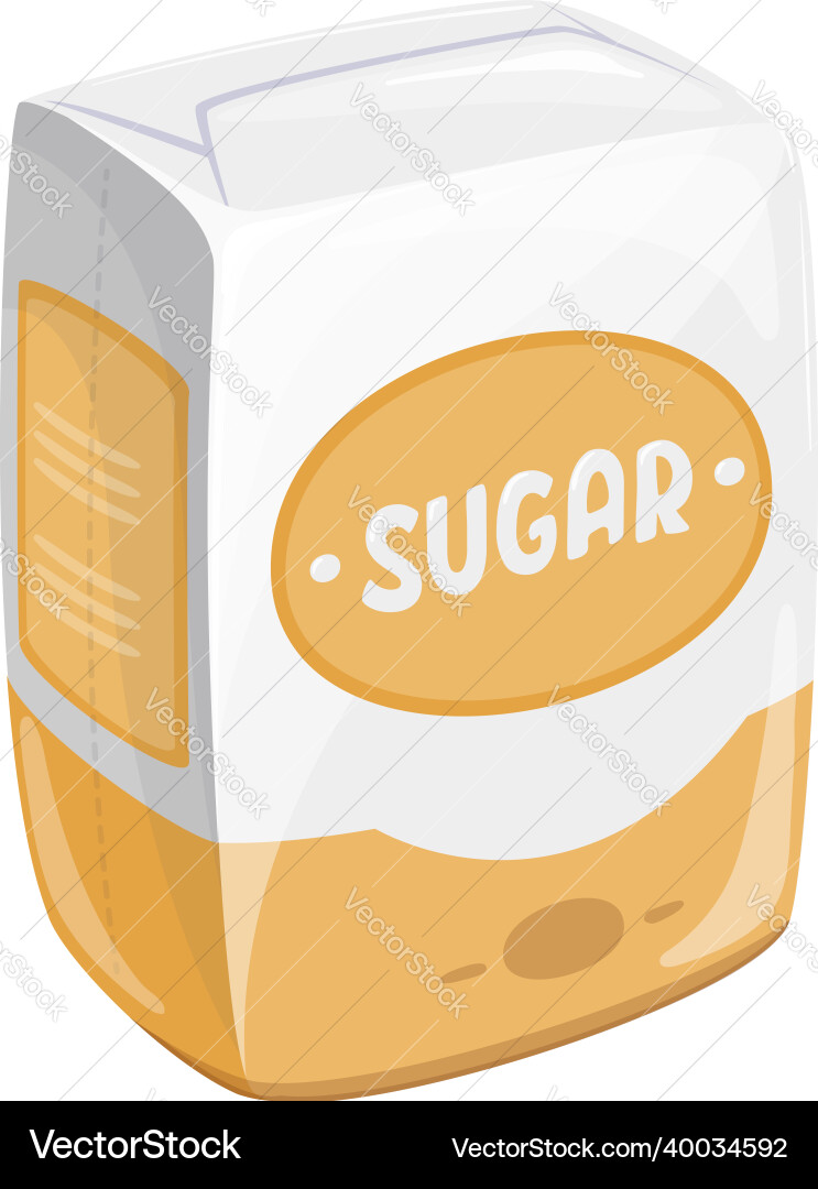 Sugar paper packaging Royalty Free Vector Image