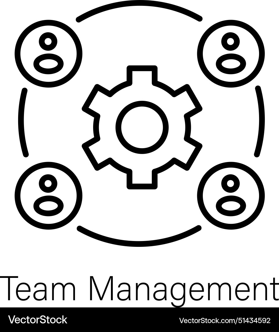 Team management Royalty Free Vector Image - VectorStock