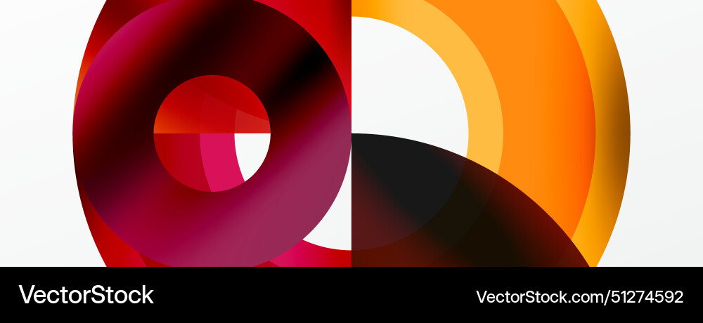 Trendy simple circle abstract background Vector Image