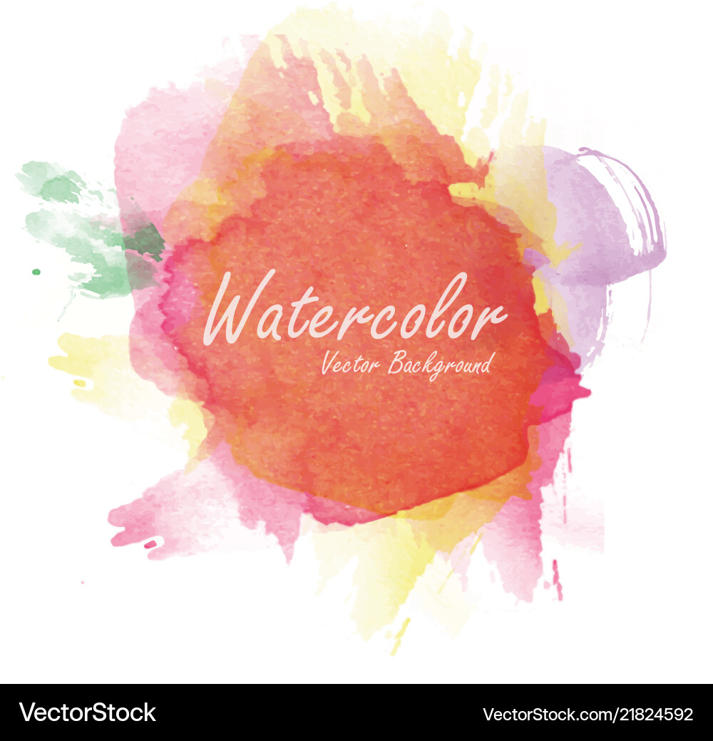 Watercolor background template Royalty Free Vector Image
