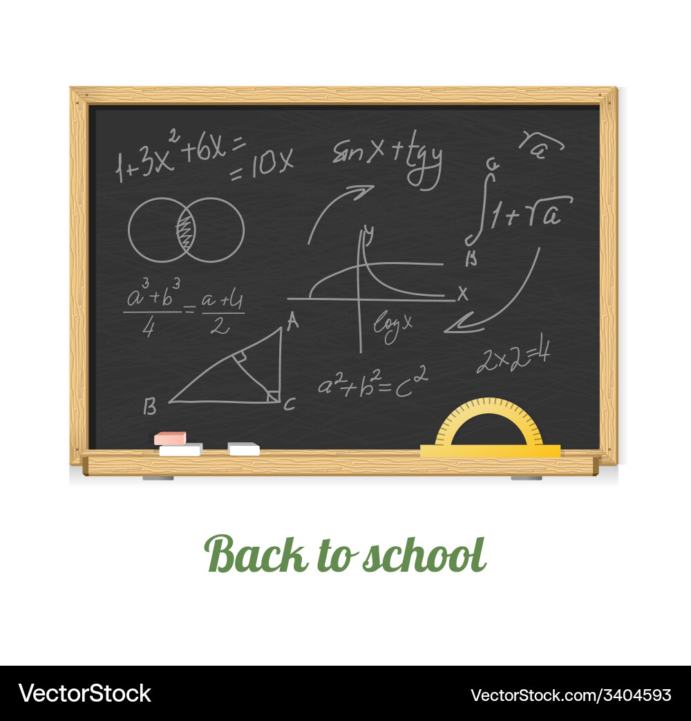 Black chalkboard Royalty Free Vector Image - VectorStock