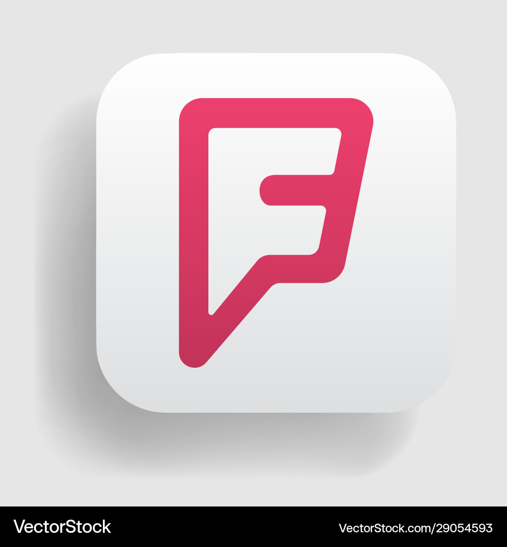 Foursquare Icon Vector