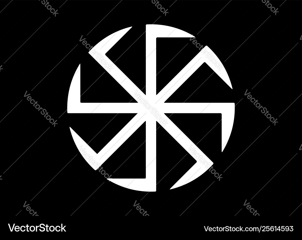 Kolovrat Swastika - Ancient Slavic Icon Royalty Free Vector