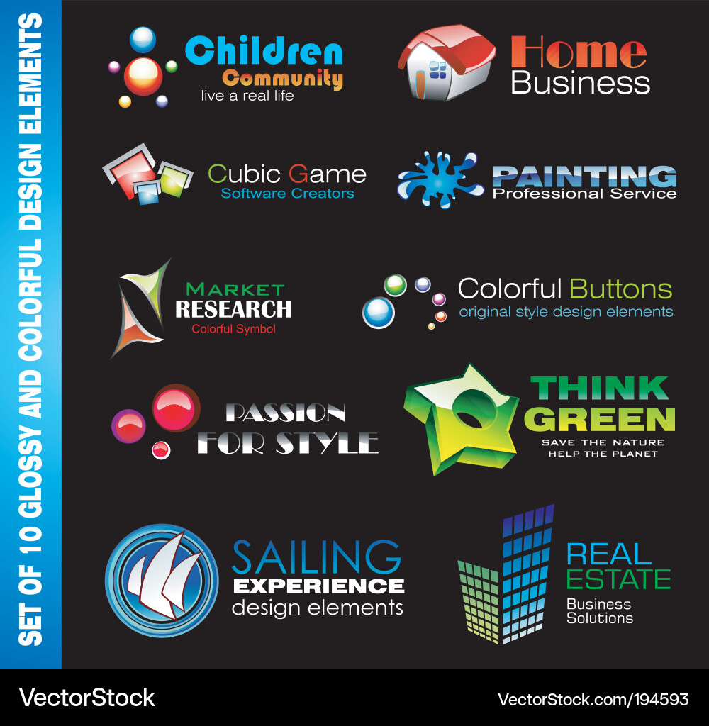 Logos Royalty Free Vector Image - VectorStock