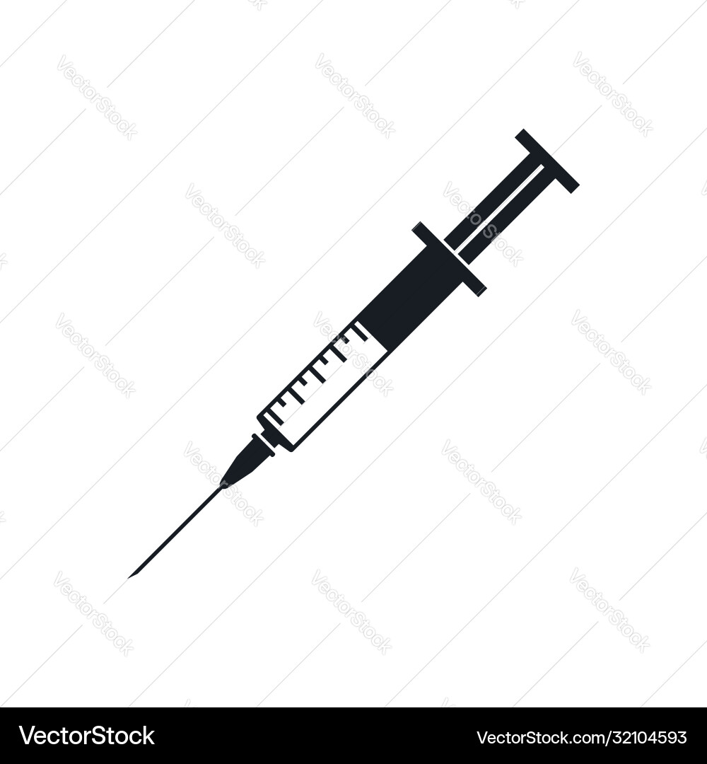 Syringe symbol Royalty Free Vector Image - VectorStock
