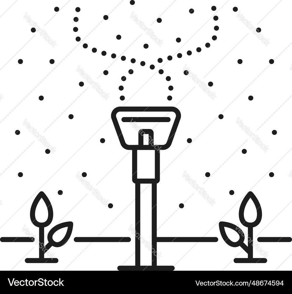 Agriculture plants irrigation system icon Vector Image