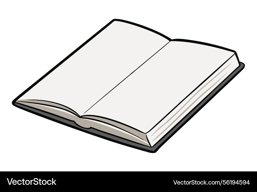 Bold open book graphic perfect for world day Vector Image
