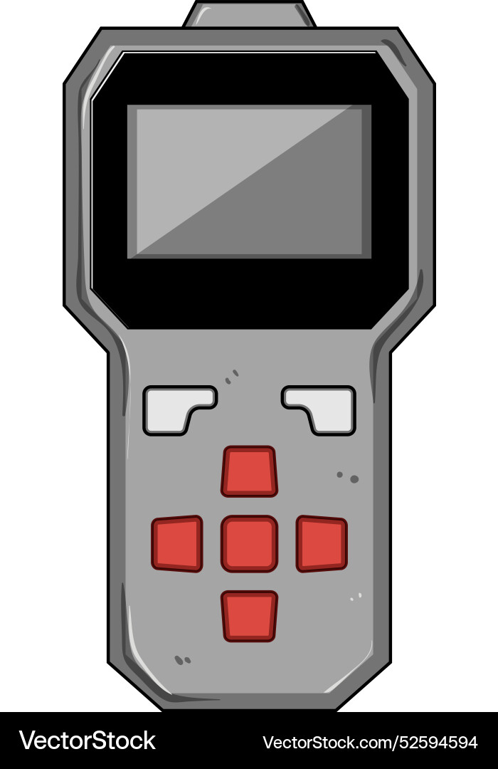 Computer car diagnostic scanner cartoon Royalty Free Vector