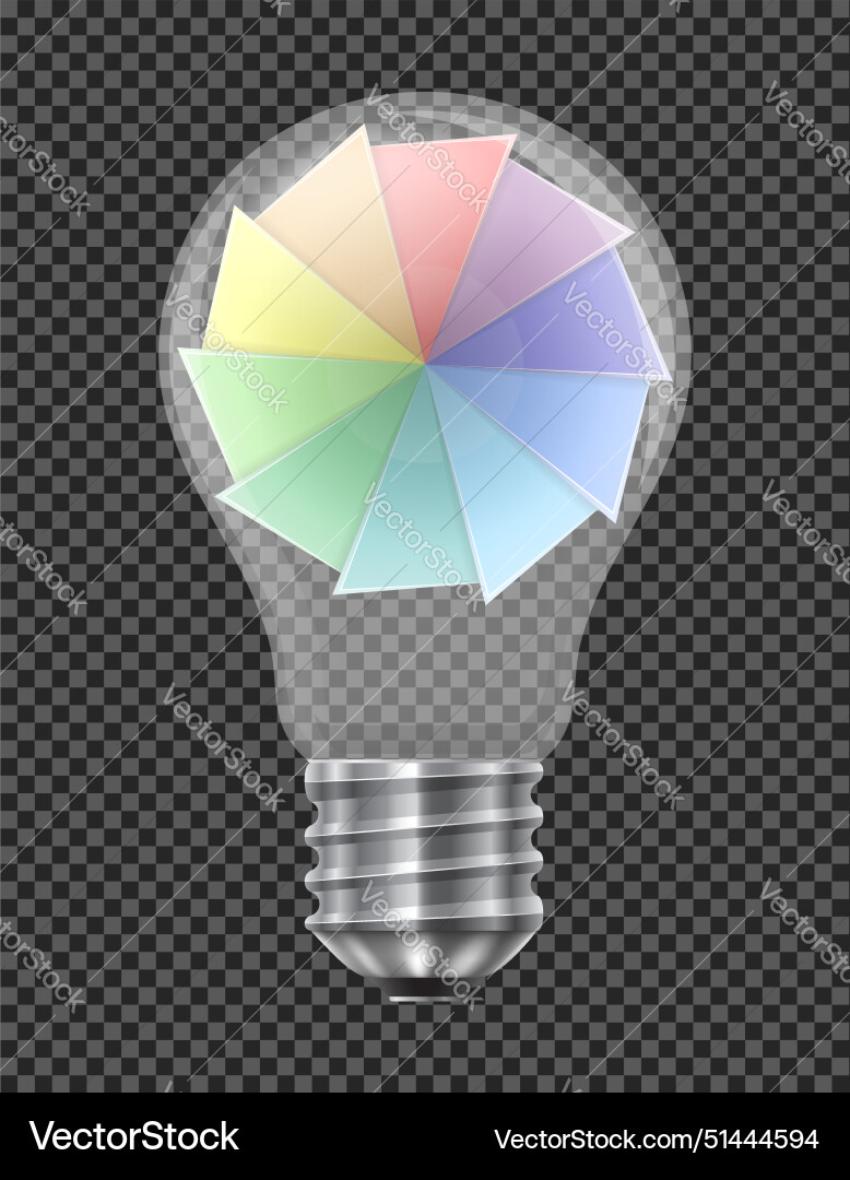 Electric light bulb abstract concept Royalty Free Vector