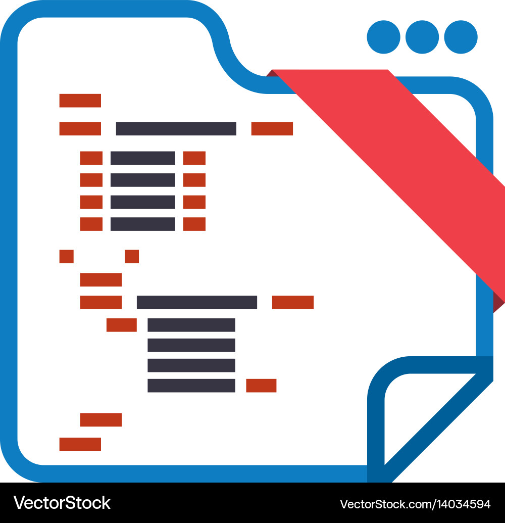Html programming code Royalty Free Vector Image