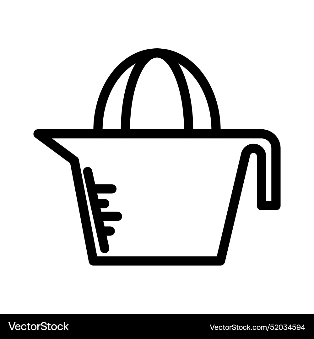 Lemon squeezer linear logo mark in black and white