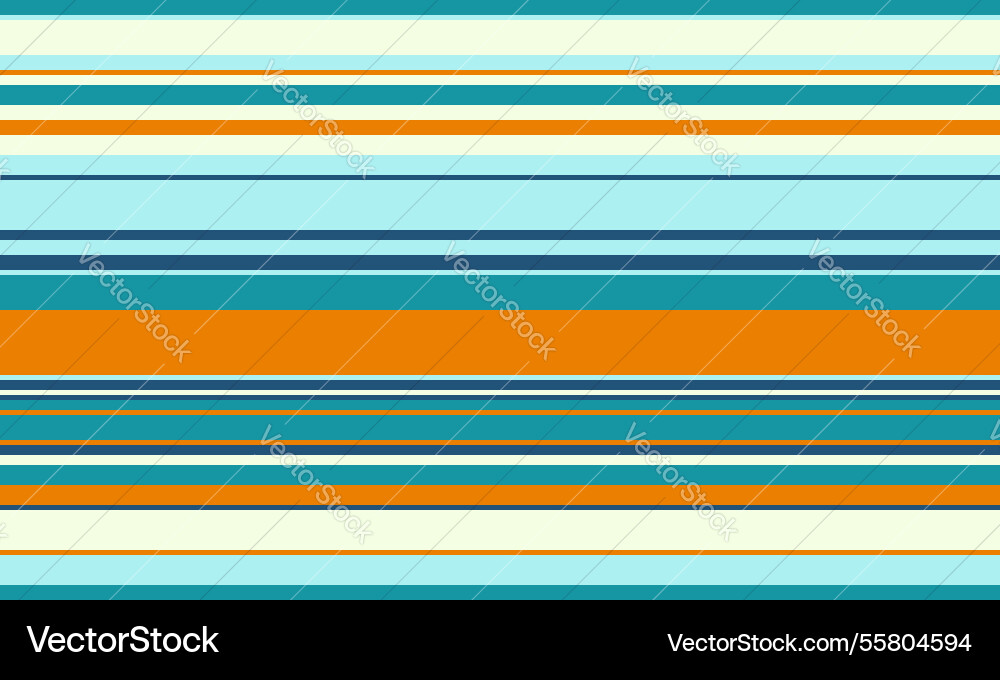 Vibrant horizontal stripes in teal orange Vector Image