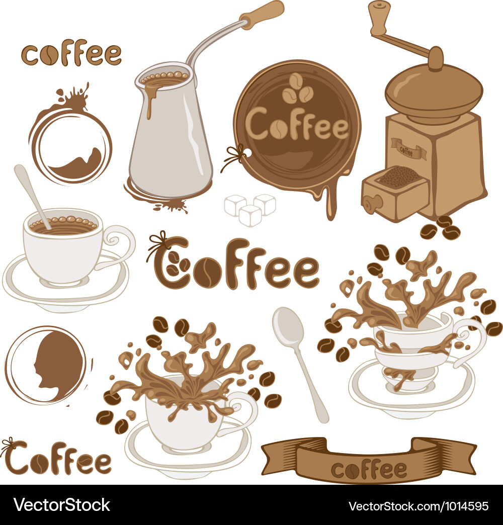 Coffee theme Royalty Free Vector Image - VectorStock