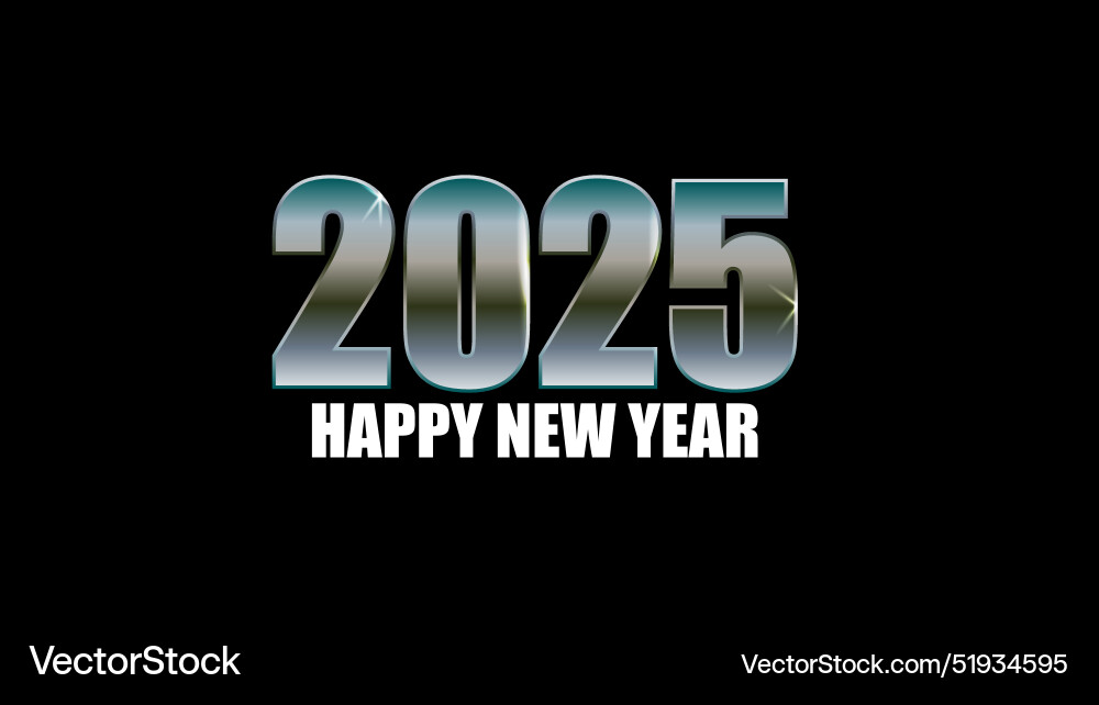 Into the future celebrating new year in 2025 Vector Image