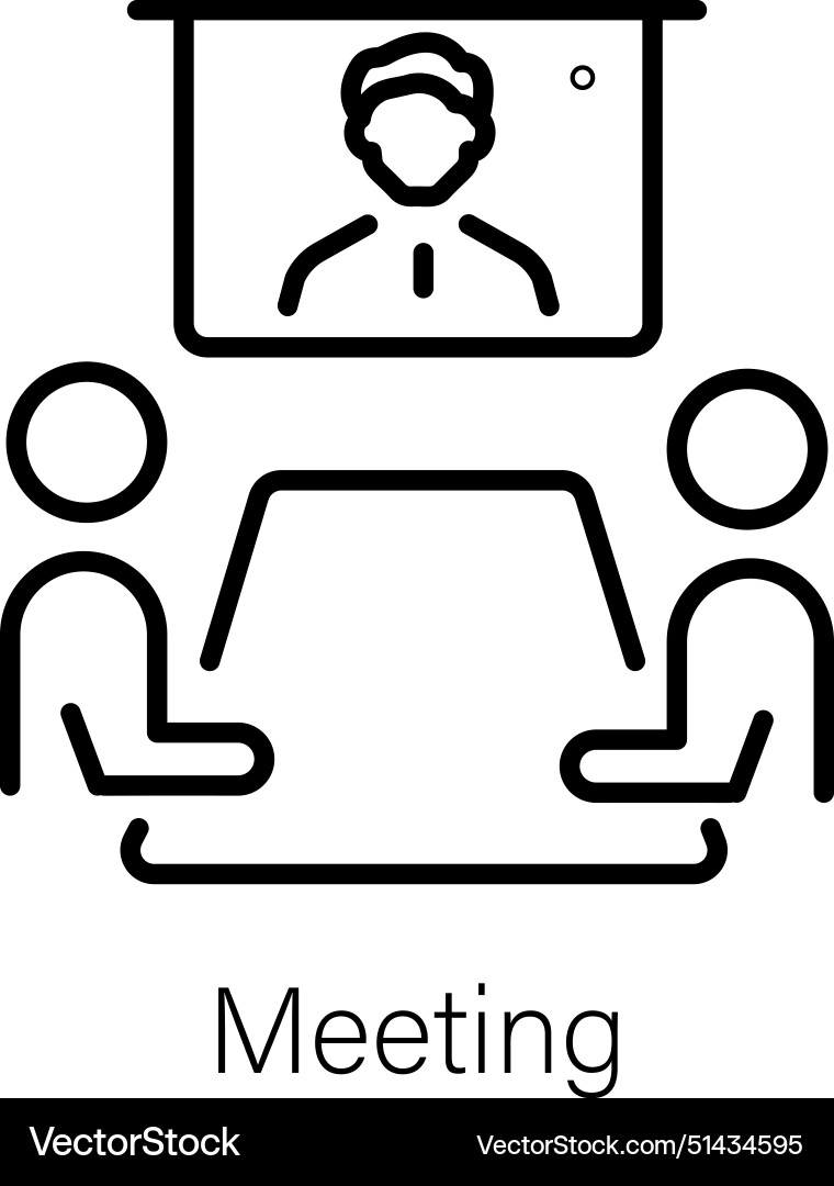 Meeting Royalty Free Vector Image - VectorStock