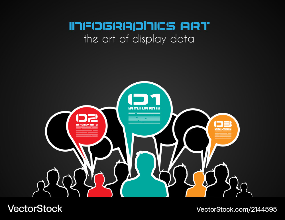 Original style infographic with man shapes Vector Image